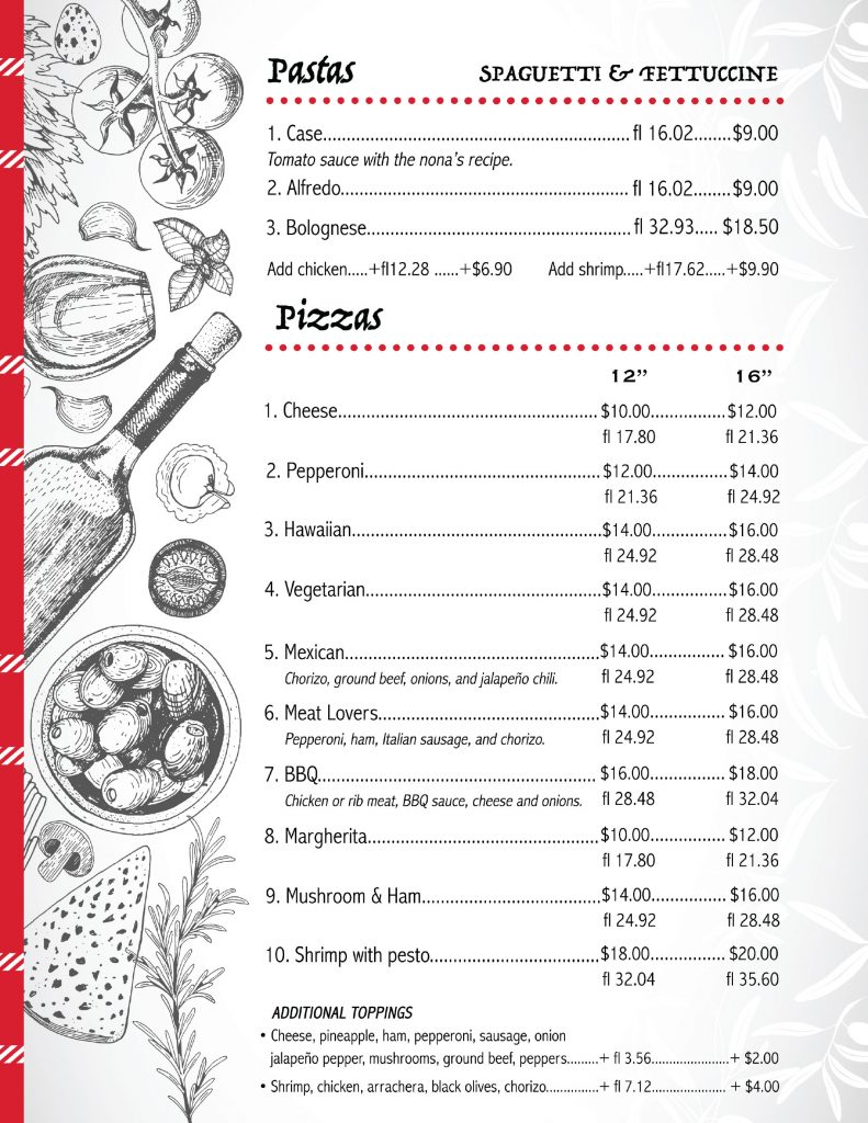 Restaurant Menu – Replay Restaurant & Bar